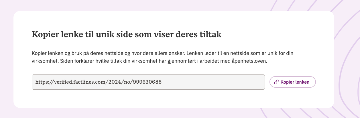 Verified by Factlines: Merket for 2024